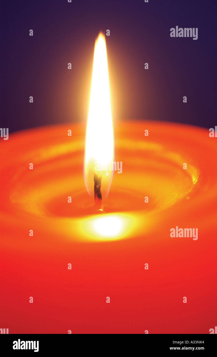 a wick of candle light Stock Photo - Alamy