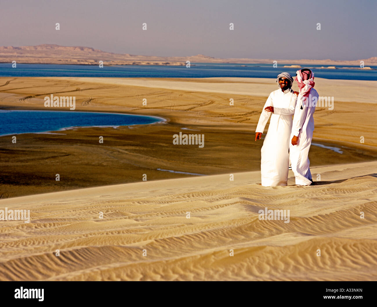 TWO ARABS IN QATAR Stock Photo - Alamy