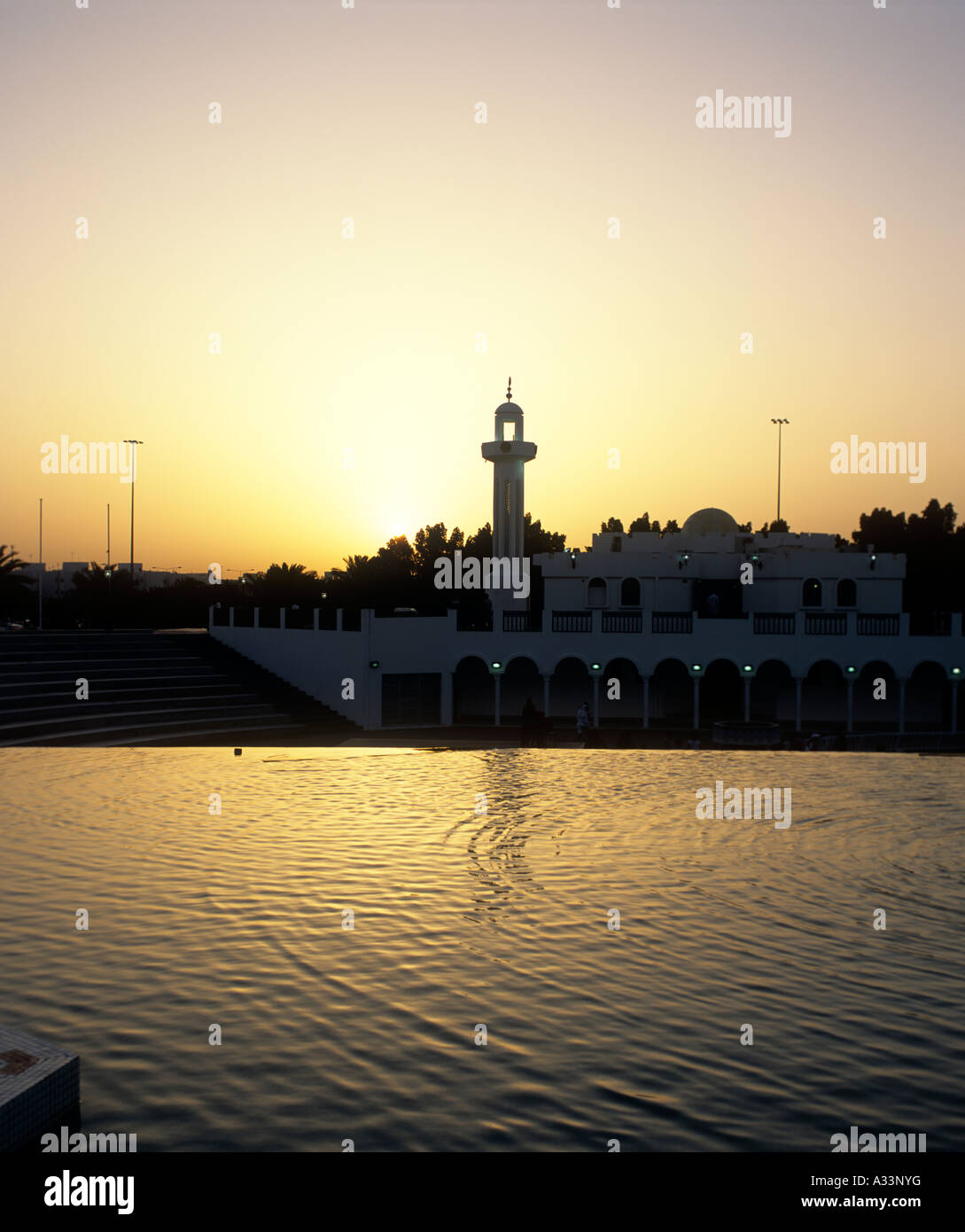SUNSET IN DOHA QATAR Stock Photo - Alamy