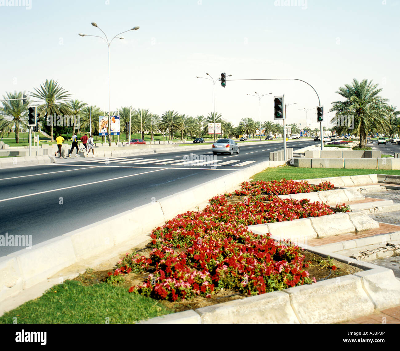 A STREET IN DOHA QATAR Stock Photo - Alamy