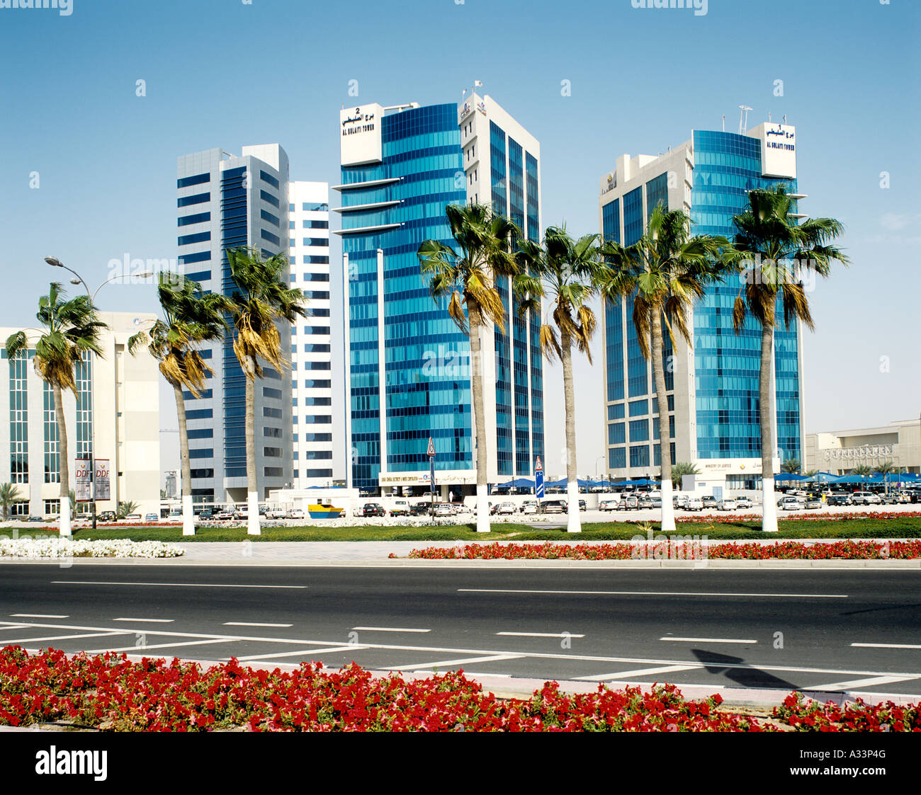 HIGH RISE BUILDINGS IN DOHA QATAR Stock Photo - Alamy