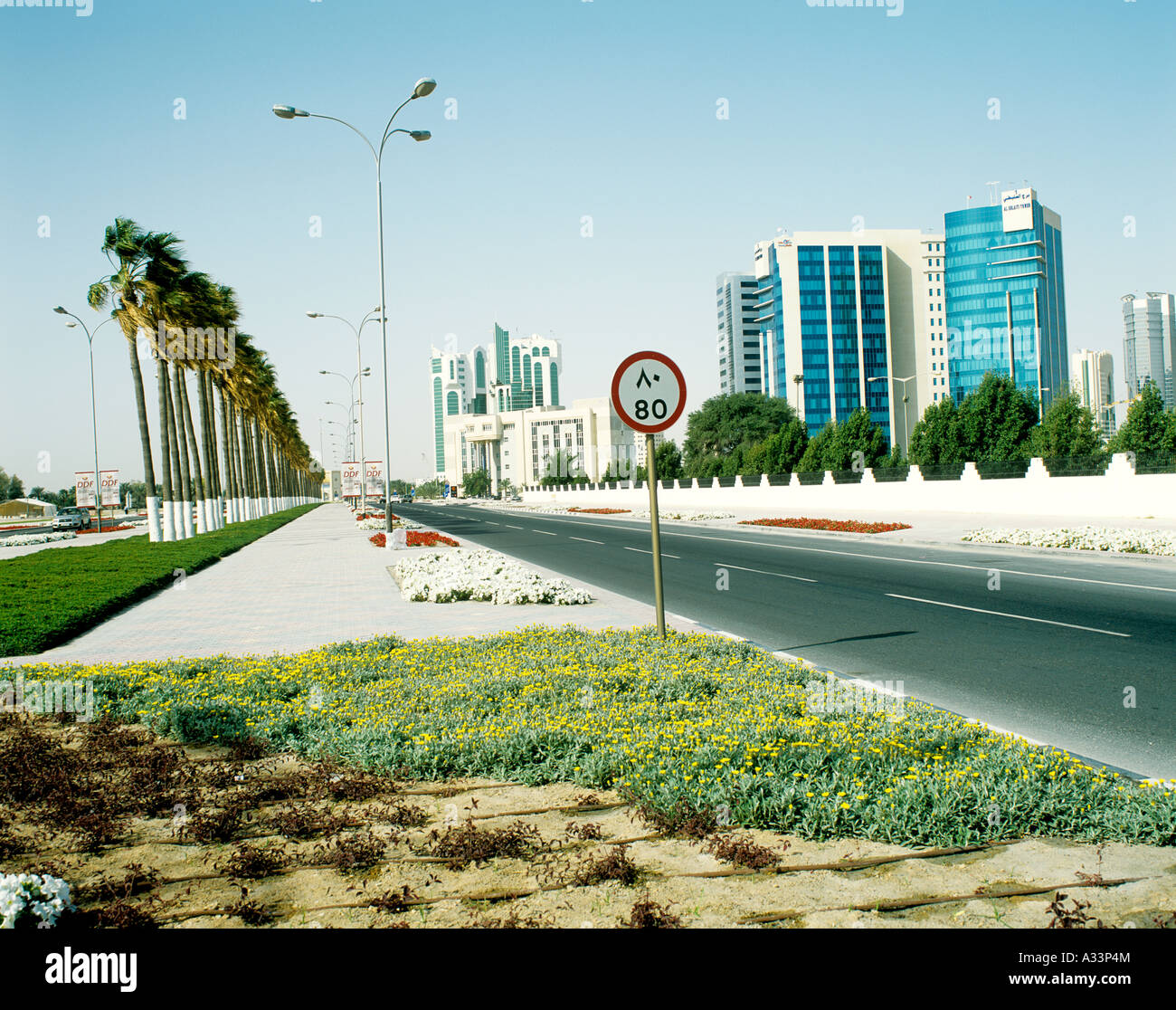 HIGH RISE BUILDINGS IN DOHA QATAR Stock Photo - Alamy