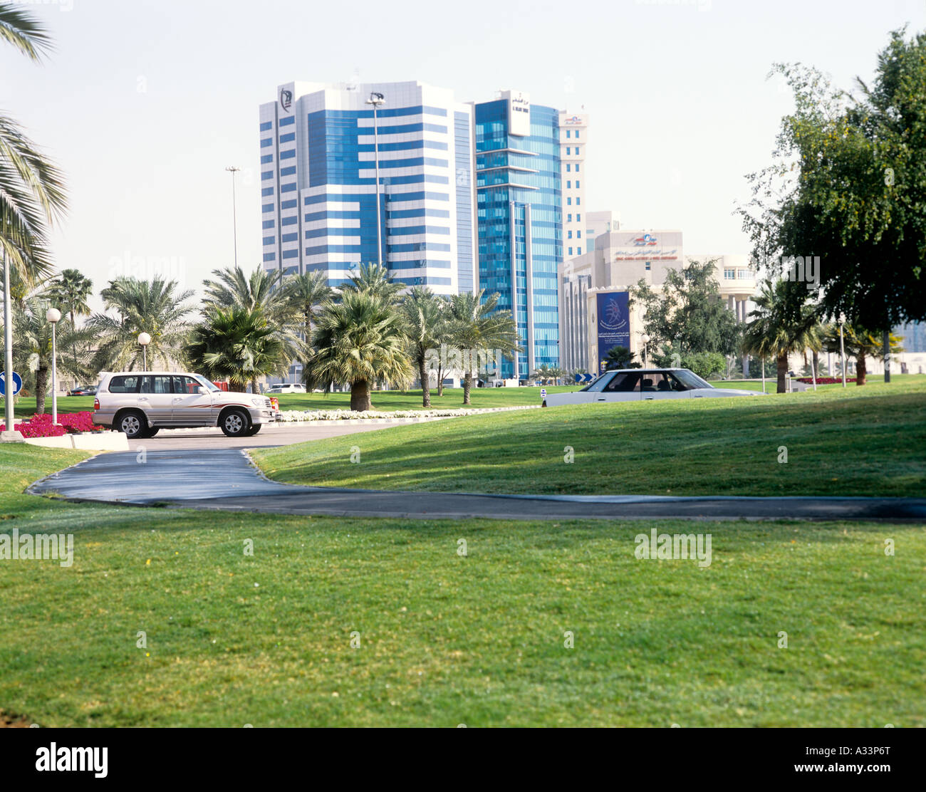 A PARK IN DOHA QATAR Stock Photo - Alamy