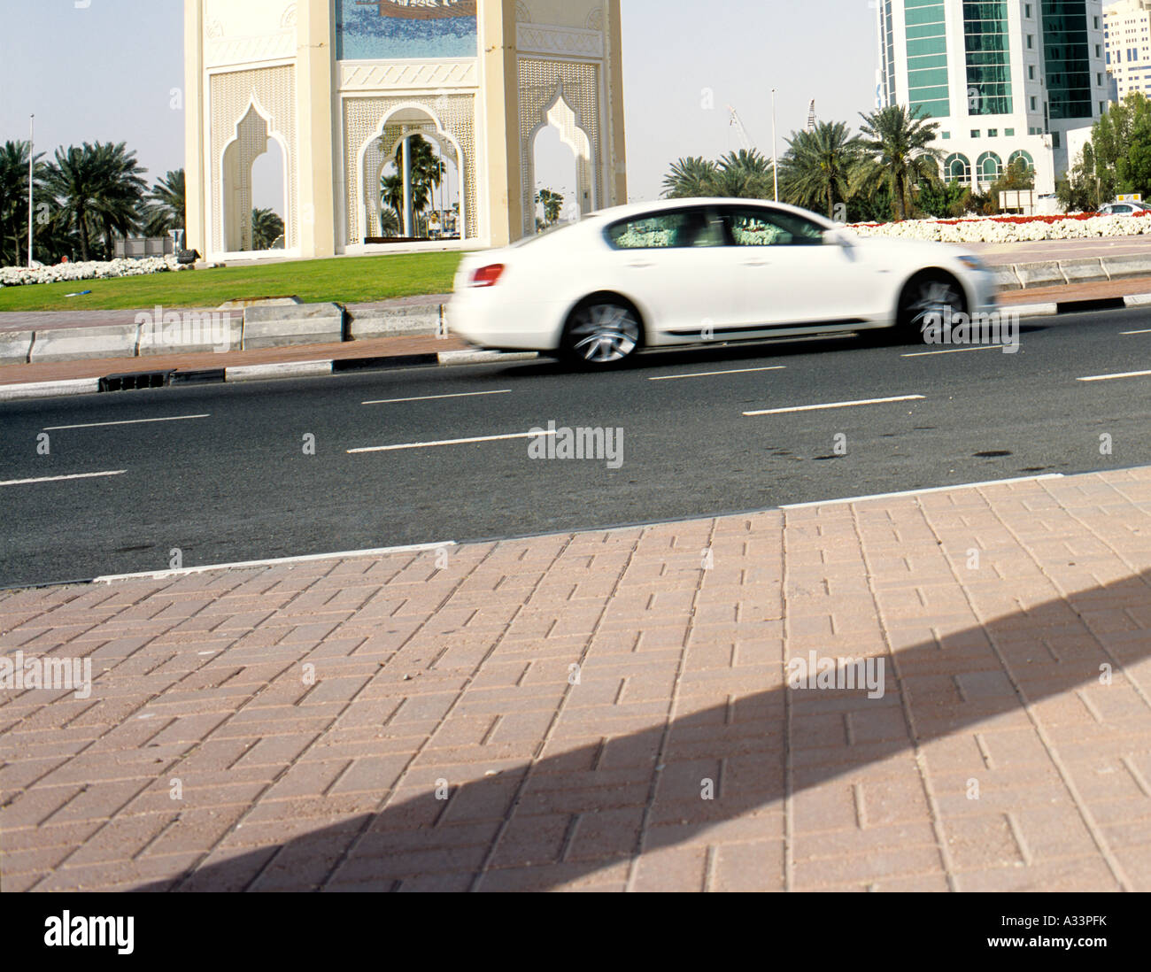 A STREET IN DOHA QATAR Stock Photo - Alamy