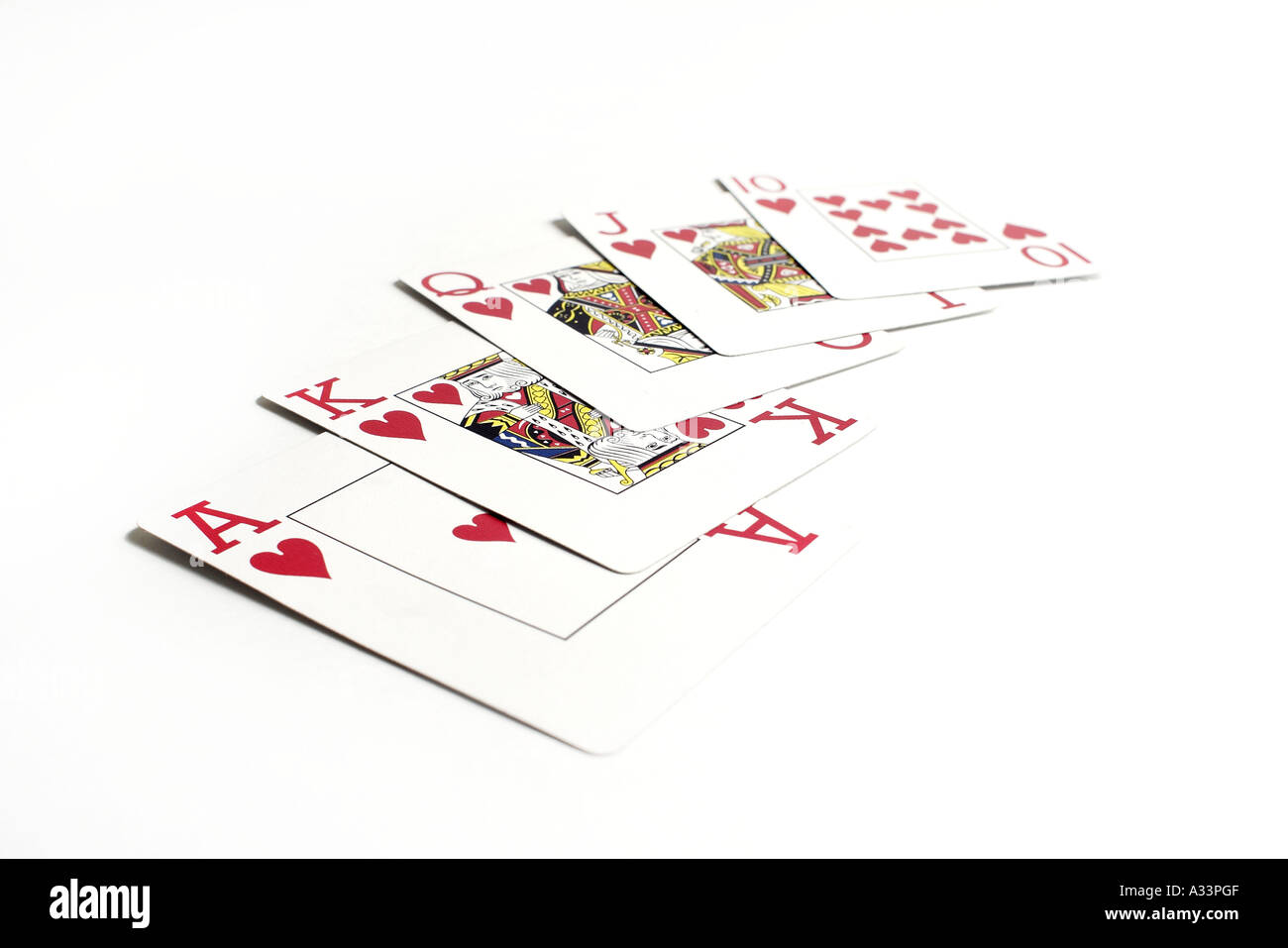 Royal flush cards poker Cut Out Stock Images & Pictures - Alamy