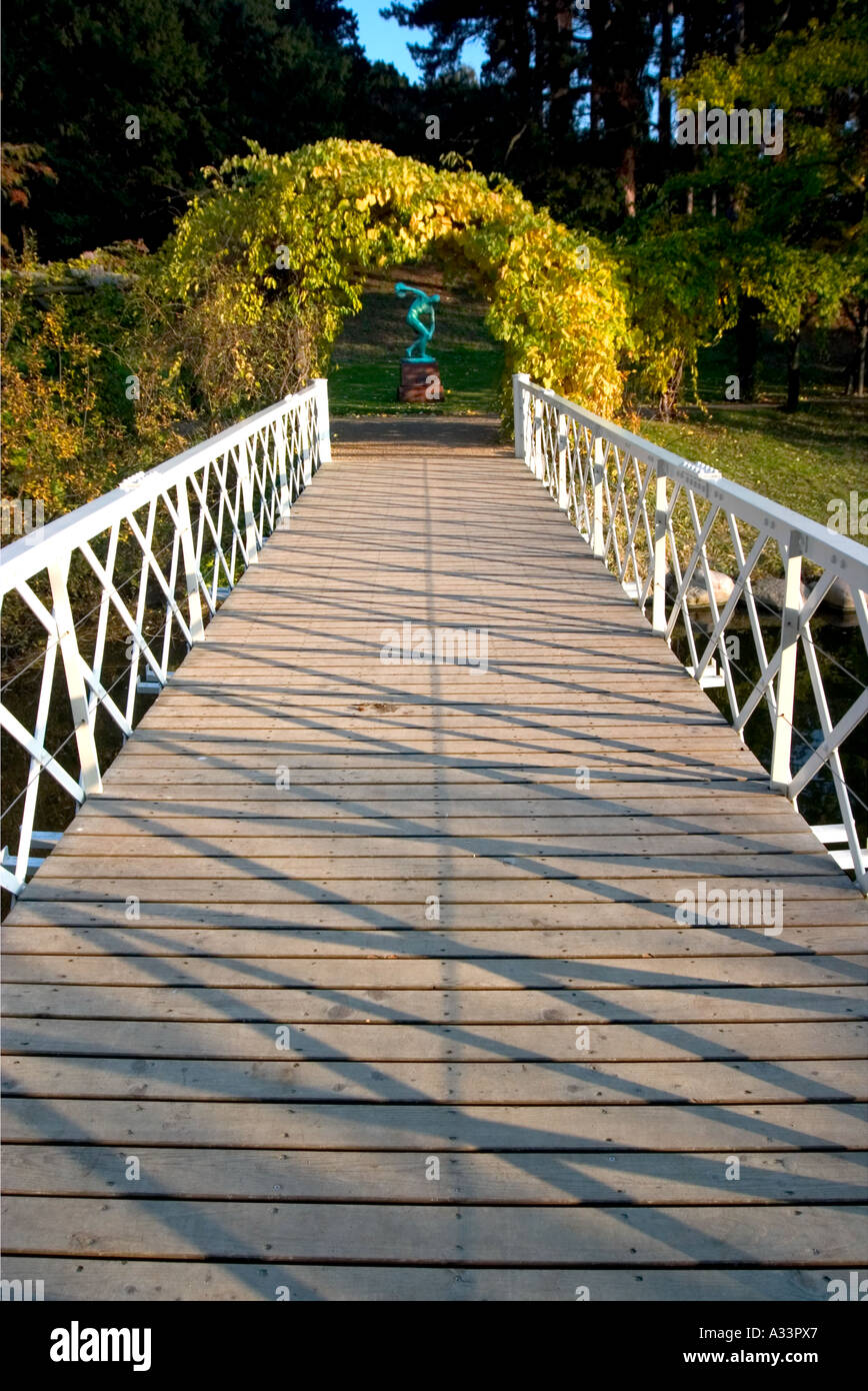 Bridge at the Botanical Garden, Copenhagen, Denmark Stock Photo - Alamy