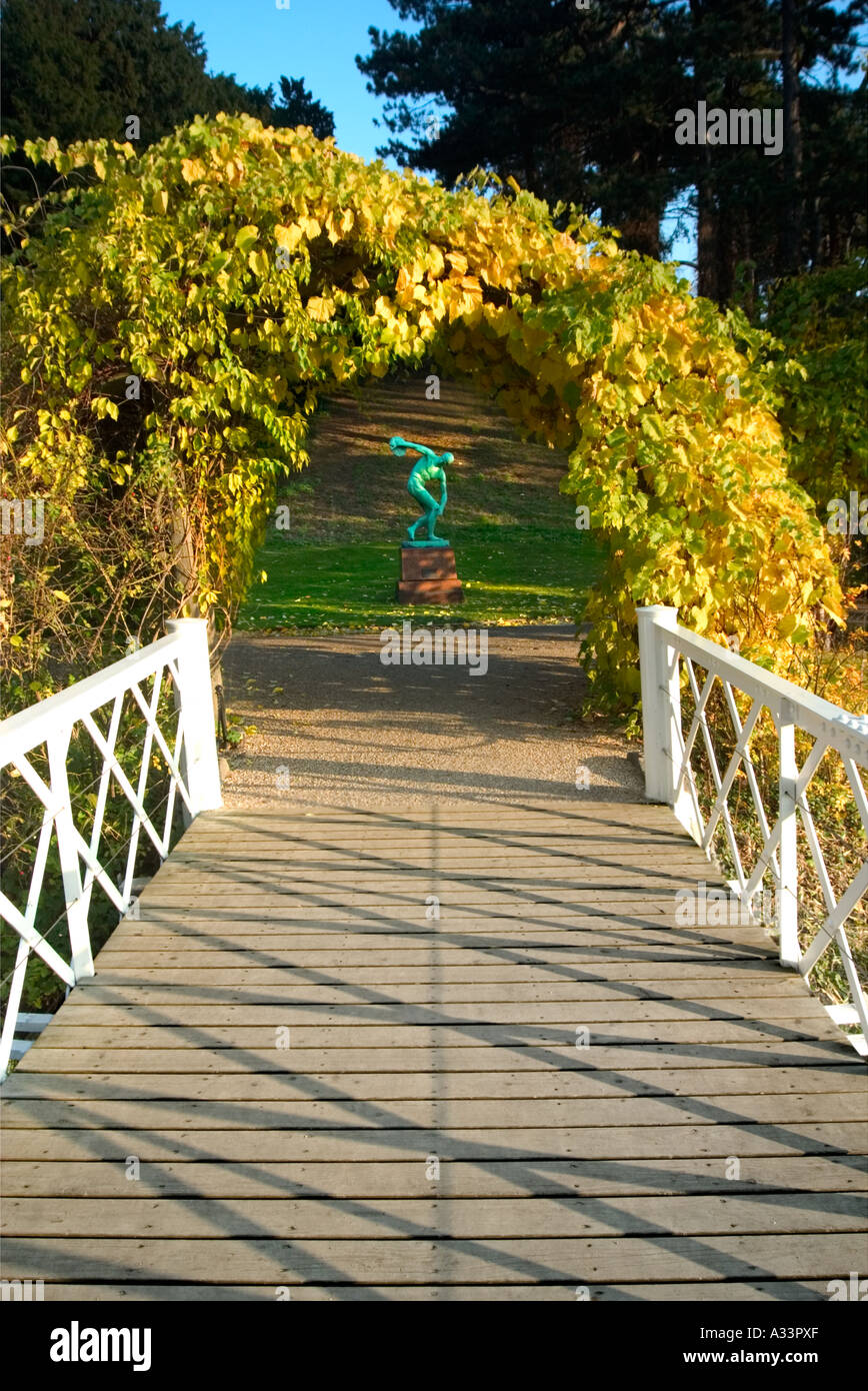 Bridge at the Botanical Garden, Copenhagen, Denmark Stock Photo - Alamy