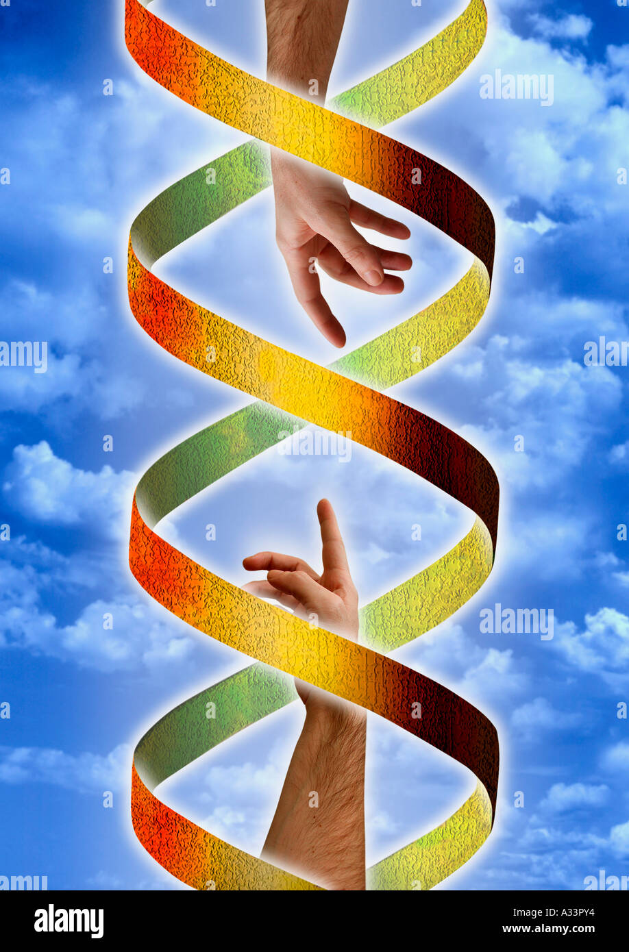 DNA God Adam concept D5A Stock Photo - Alamy