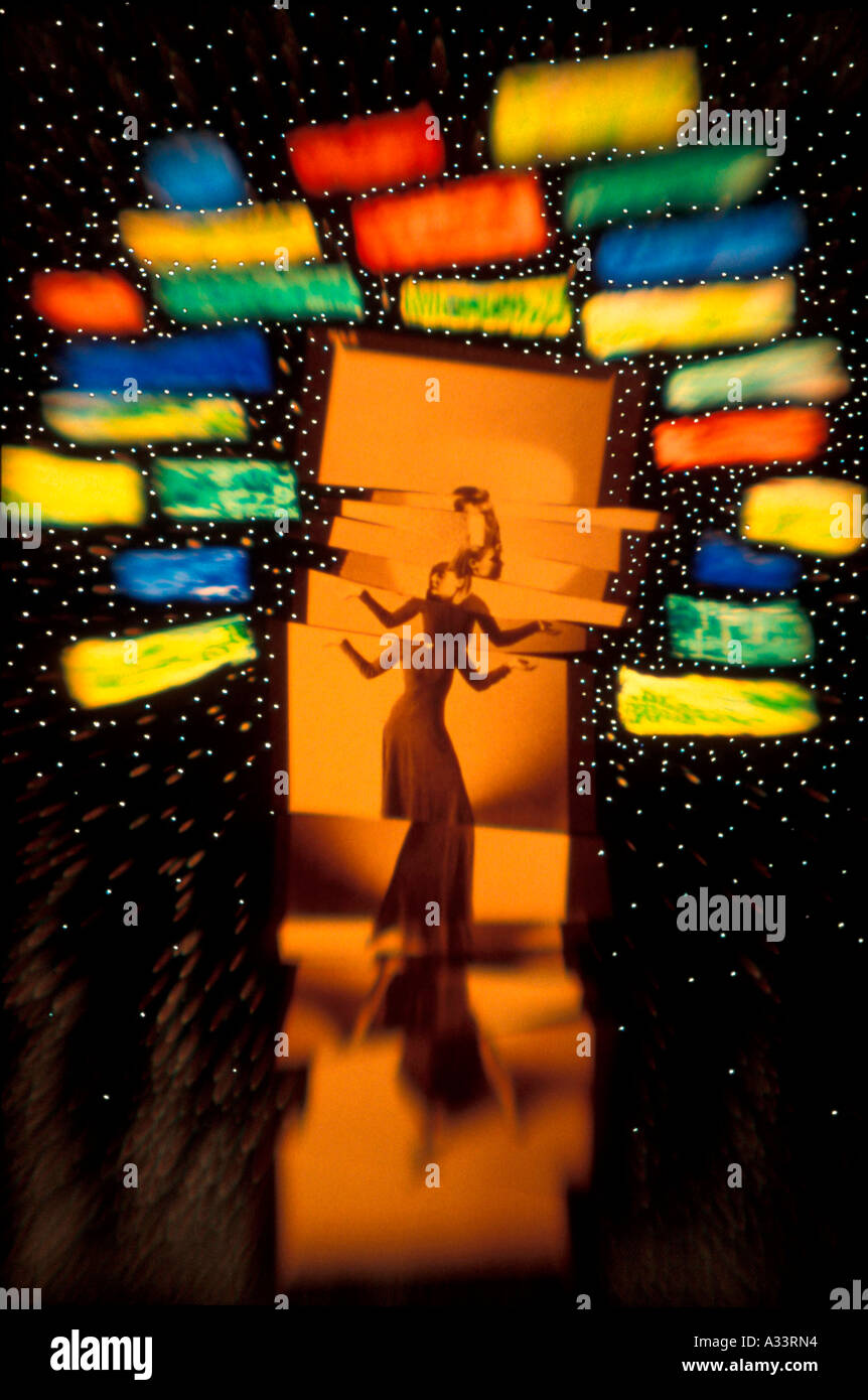 Distorted woman dark hi-res stock photography and images - Alamy