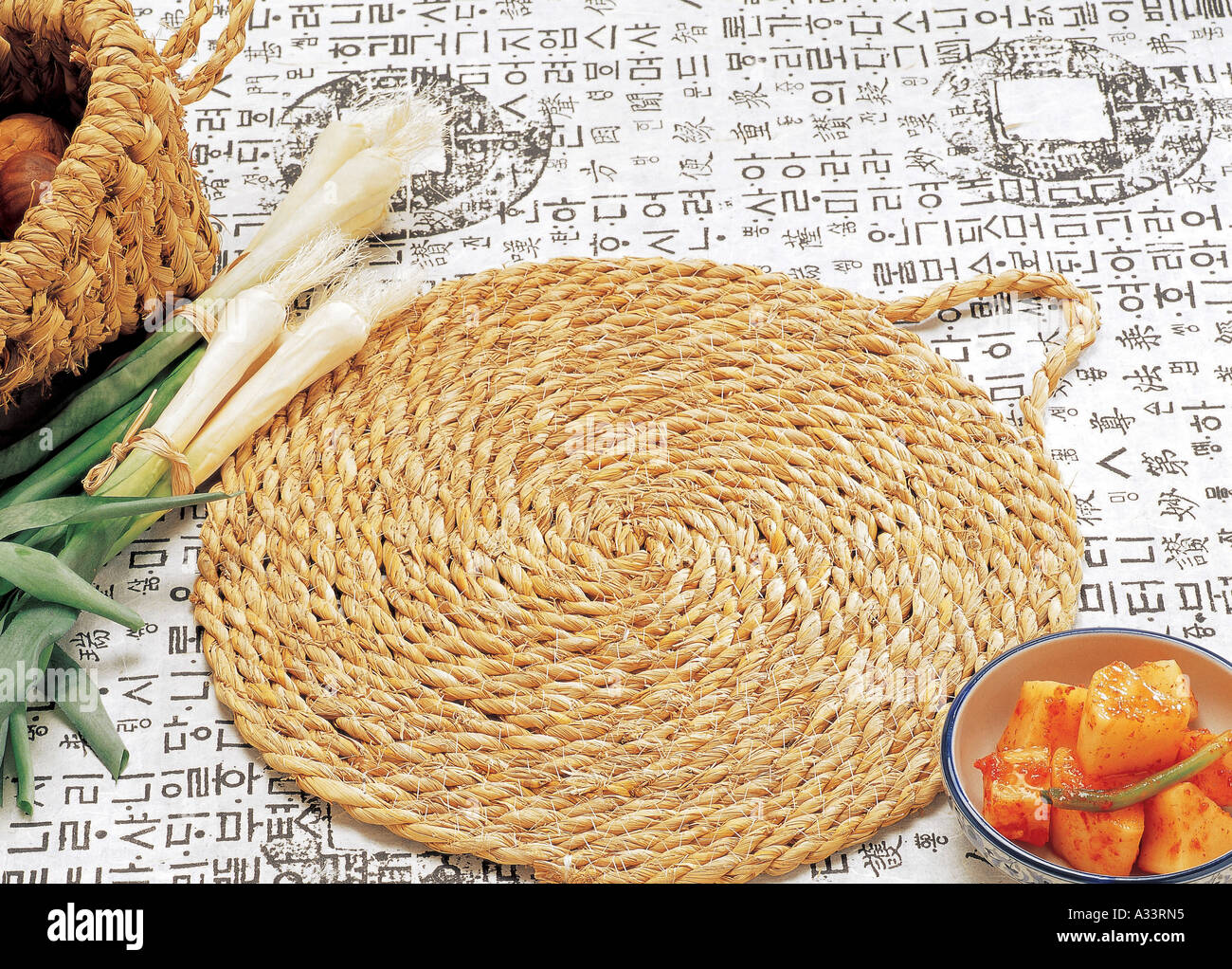 Korean traditional small mat Stock Photo - Alamy