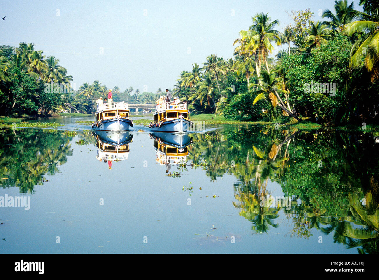THE BACKWATERS OF ALAPPUZHA KERALA Stock Photo - Alamy