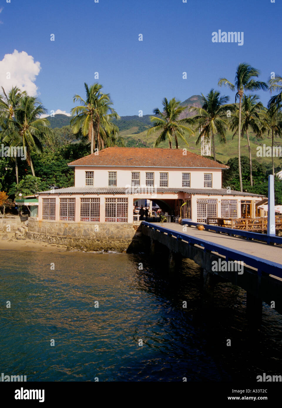 the pier of Ilha Bela southeast Brazil Stock Photo - Alamy