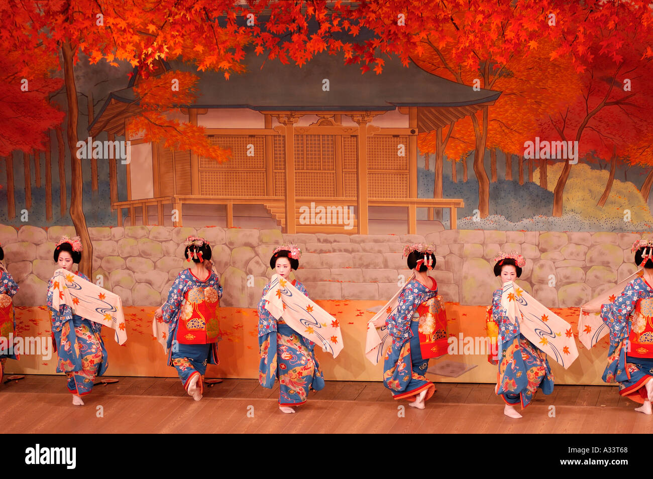 Miyako Odori Spring Dance Performance Kyoto Japan Stock Photo - Alamy