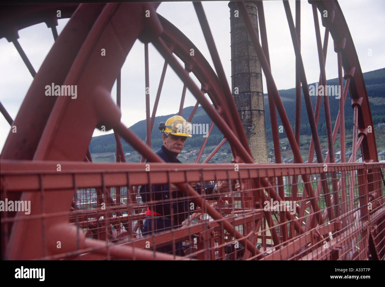 Colliery Winding Gear Redundant Coal Mine now a Mining Museum Rhondda ...