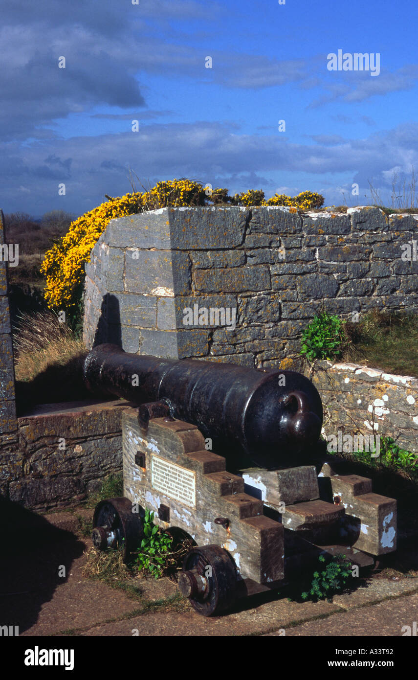 Cannon Berry Head Devon Stock Photo - Alamy