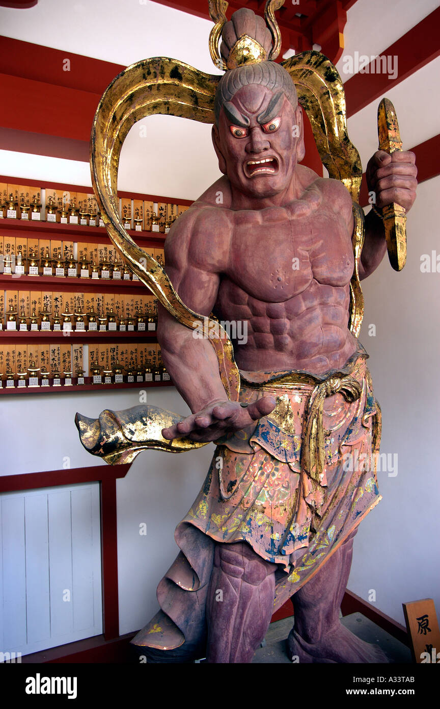 temple guardian Mount Koya temple complex Wakayama prefecture Japan ...