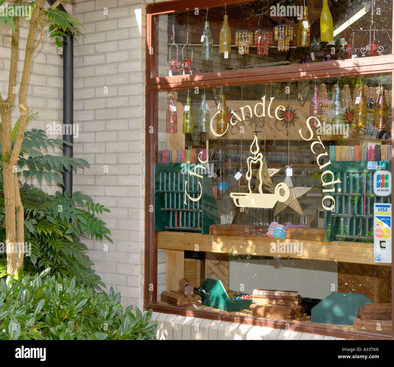 Candle Studio Corris Craft Centre North West Wales Stock Photo - Alamy