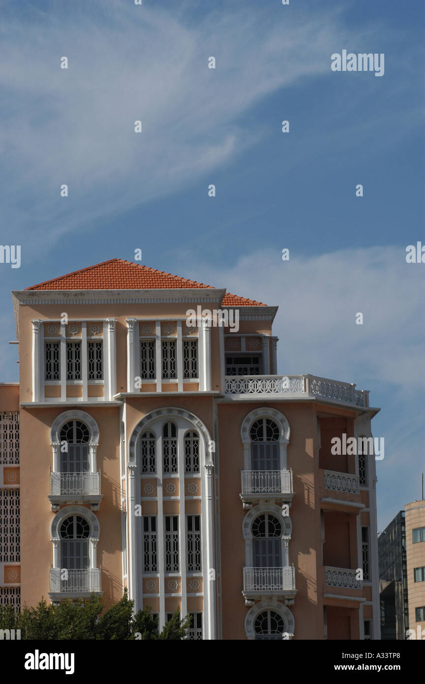 Downtown Beirut Lebanon, Newly renovated buildings Stock Photo - Alamy