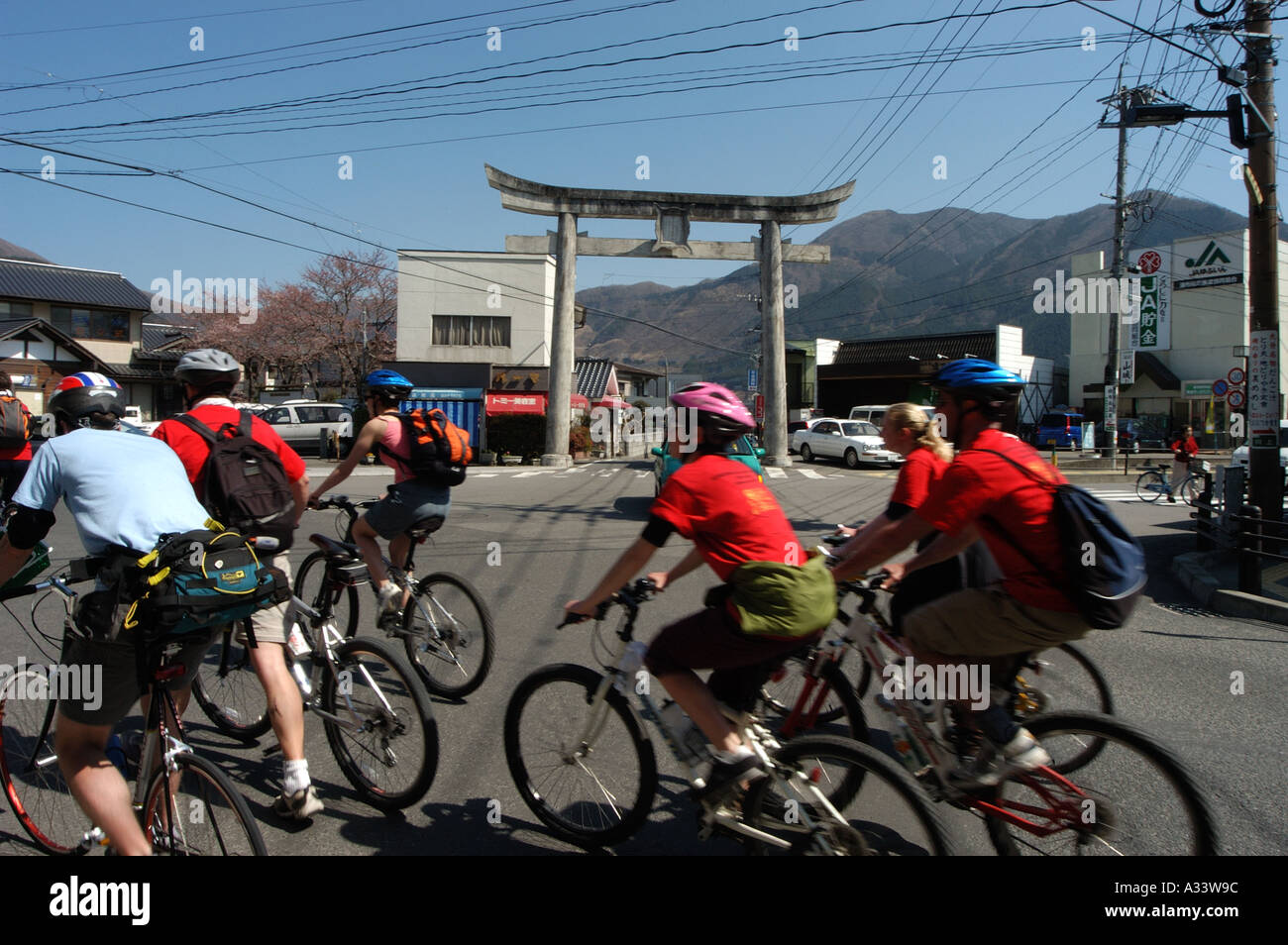 charity bike ride Oita prefecture Kyushu Japan Stock Photo - Alamy