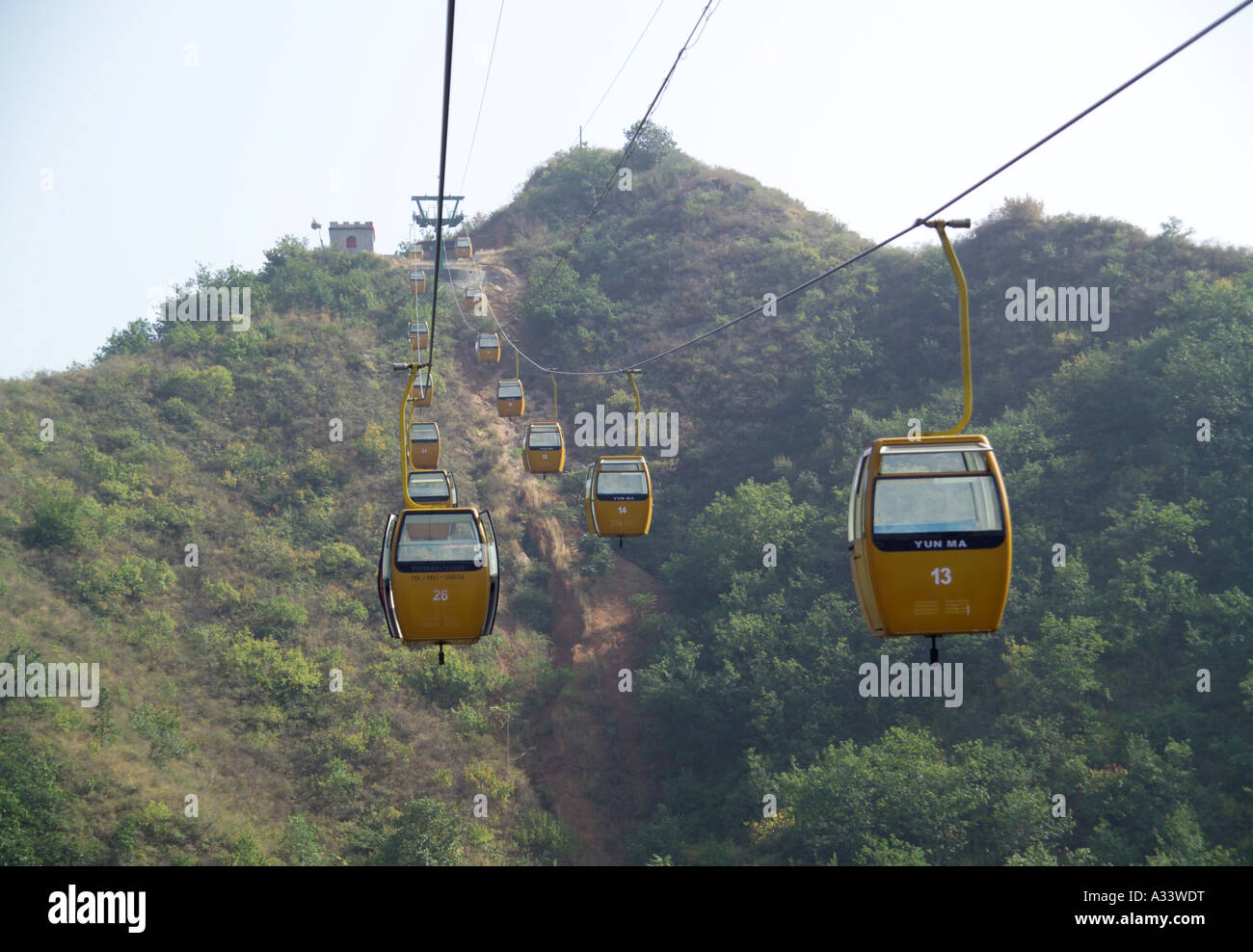 Cable cars great wall china hi-res stock photography and images - Alamy