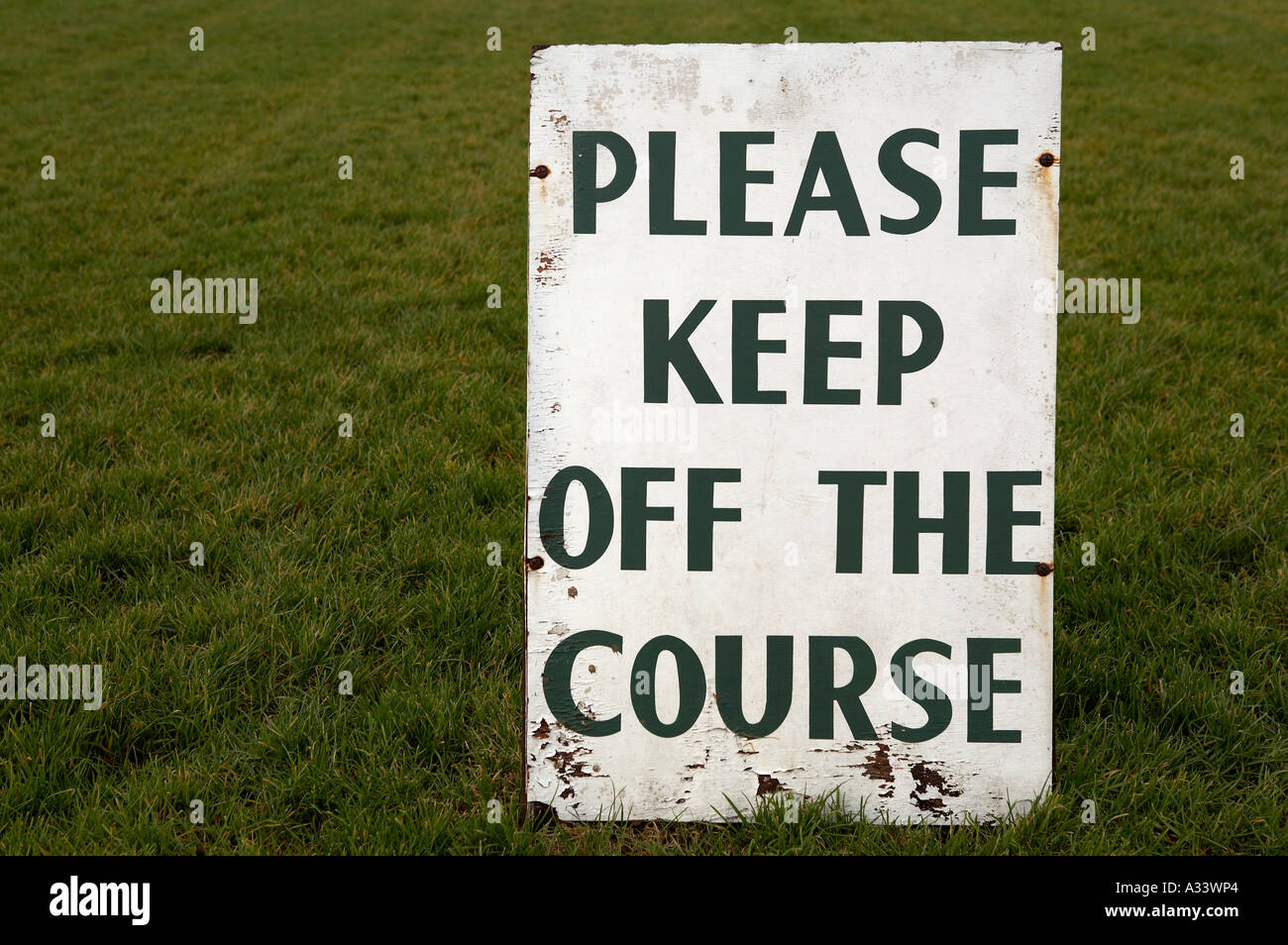 Please keep off the course hi-res stock photography and images - Alamy
