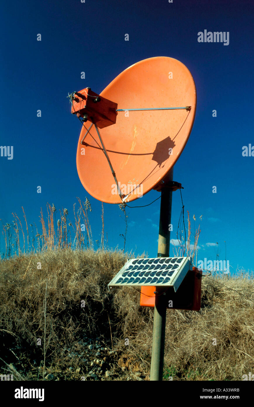 Solar powered communica 403 Stock Photo - Alamy