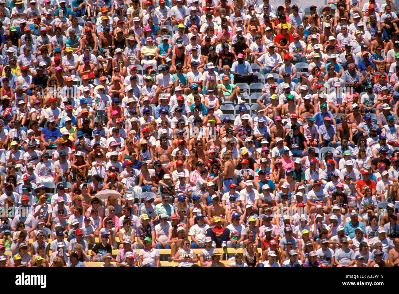 Crowd in stadium Stock Photo - Alamy