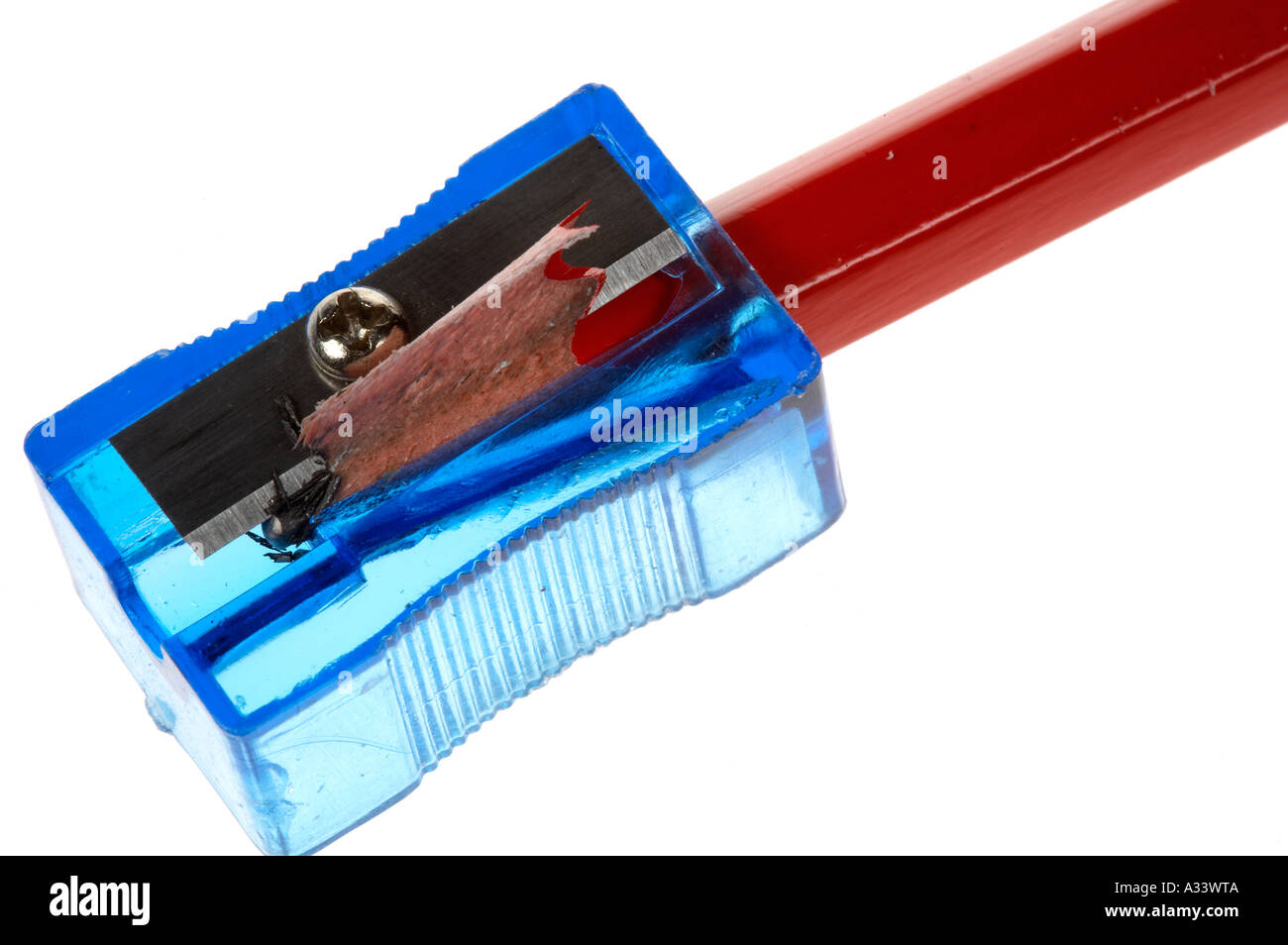 Pencil sharpener isolated on a white background Stock Photo - Alamy