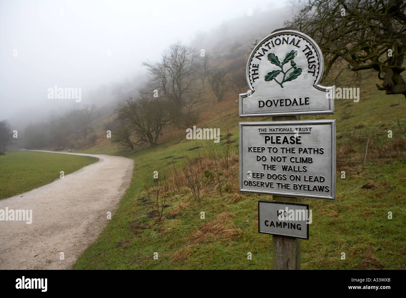 Dovedale Peak District National Park Derbyshire England UK Stock Photo ...
