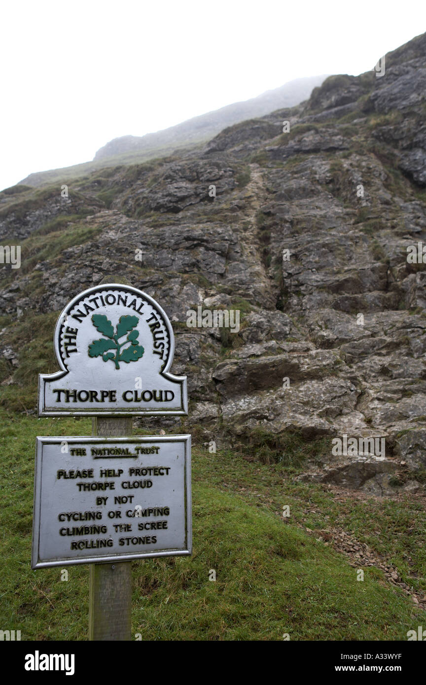 Thorpe Cloud Dovedale Peak District National Park Derbyshire England UK ...