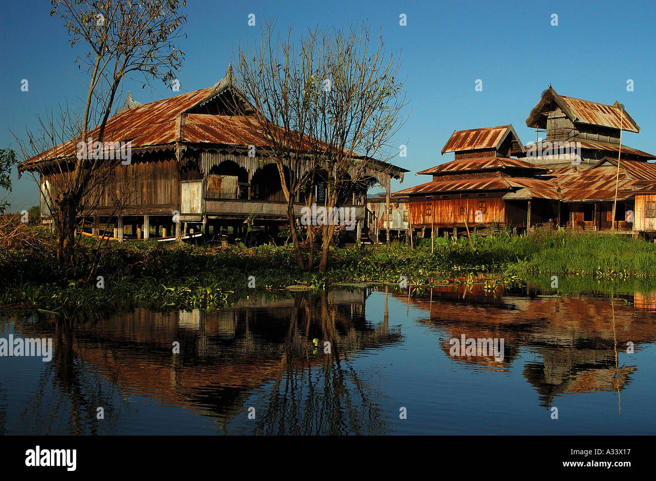 Jumping Cat Monastery Inle Lake Burma Myanmar Stock Photo - Alamy