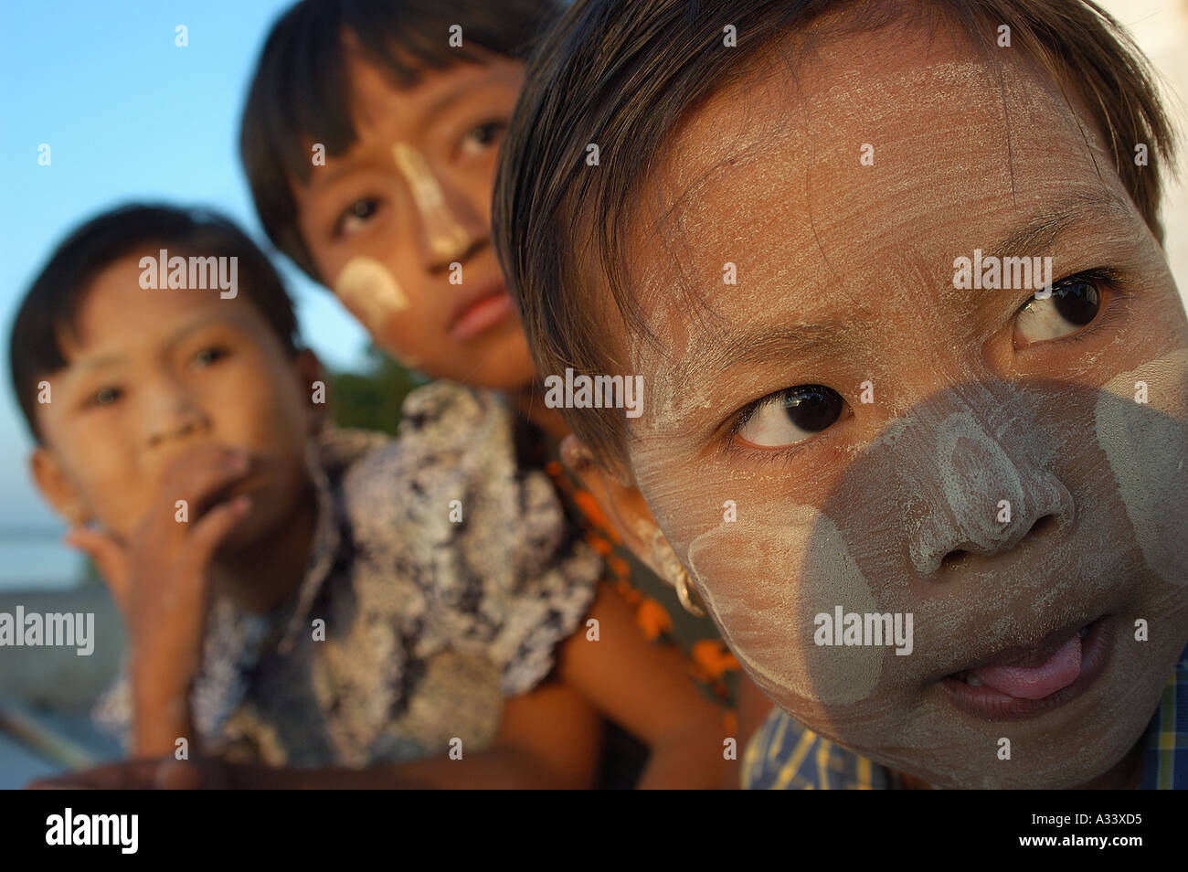 children playing at temple Bagan Burma Myanmar Stock Photo - Alamy