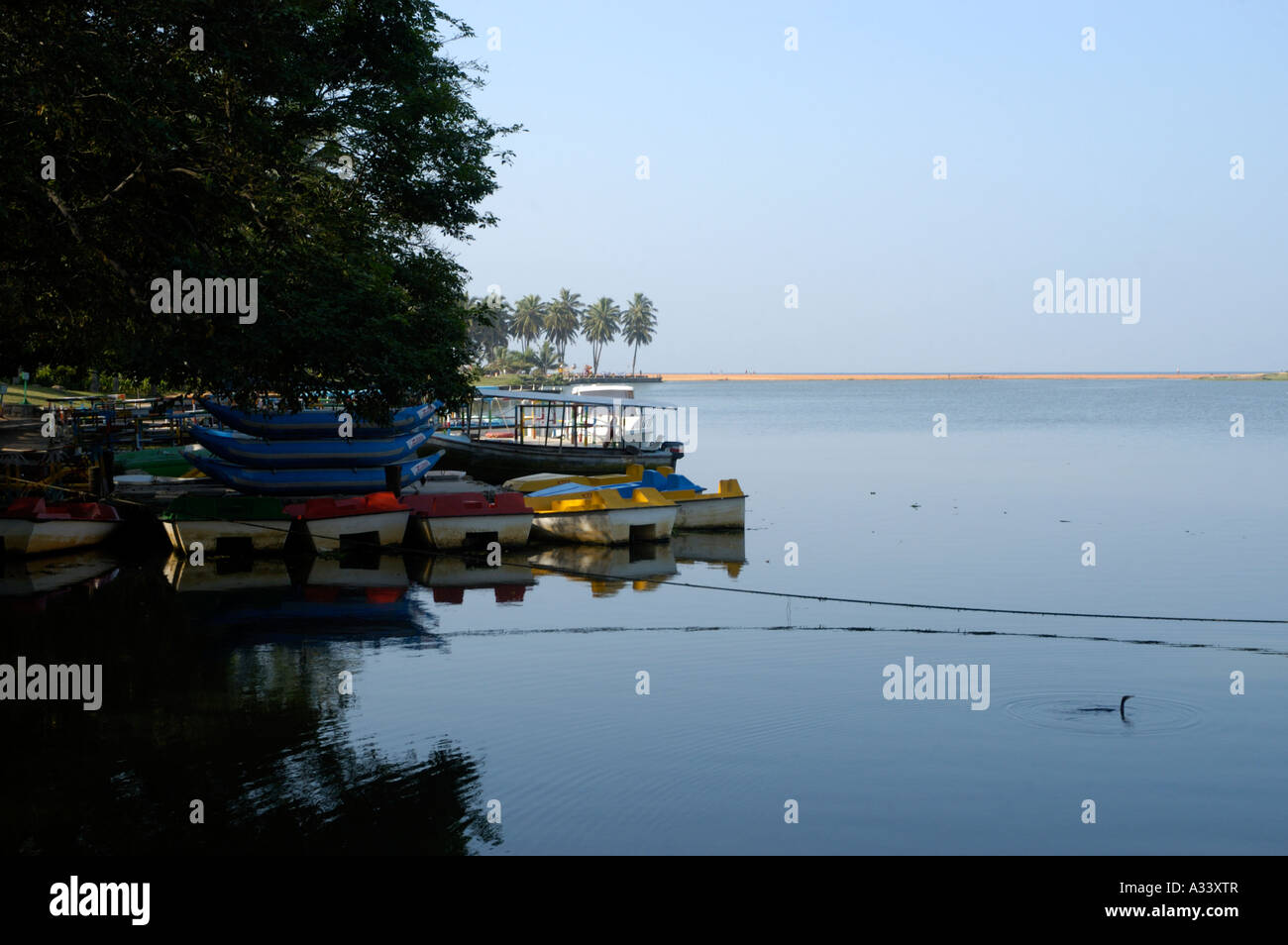 VELI TOURIST VILLAGE AT VELI BACKWATERS THIRUVANANTHAPURAM Stock Photo ...