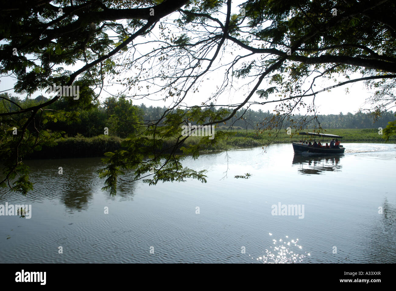 BOATING AT AKKULAM TOURIST VILLAGE NEAR AKKULAM LAKE TRIVANDRUM Stock ...