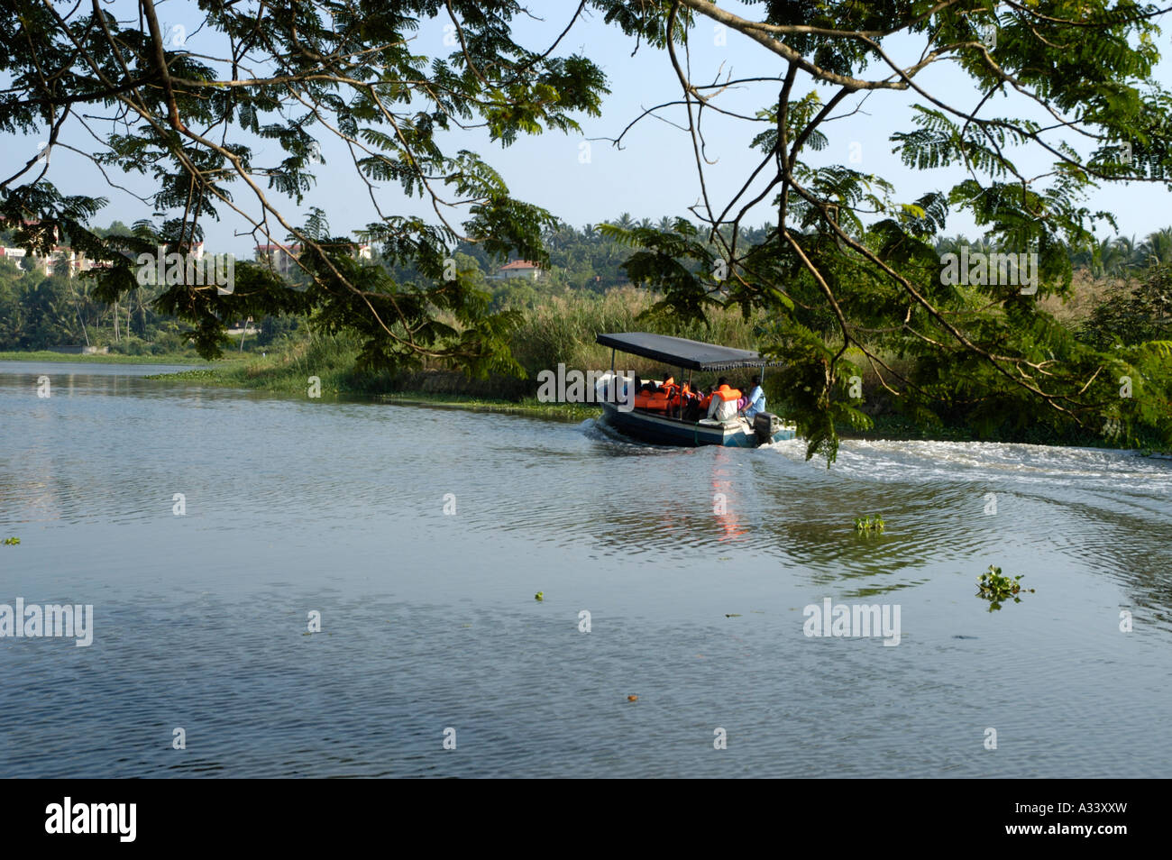 BOATING AT AKKULAM TOURIST VILLAGE NEAR AKKULAM LAKE TRIVANDRUM Stock ...