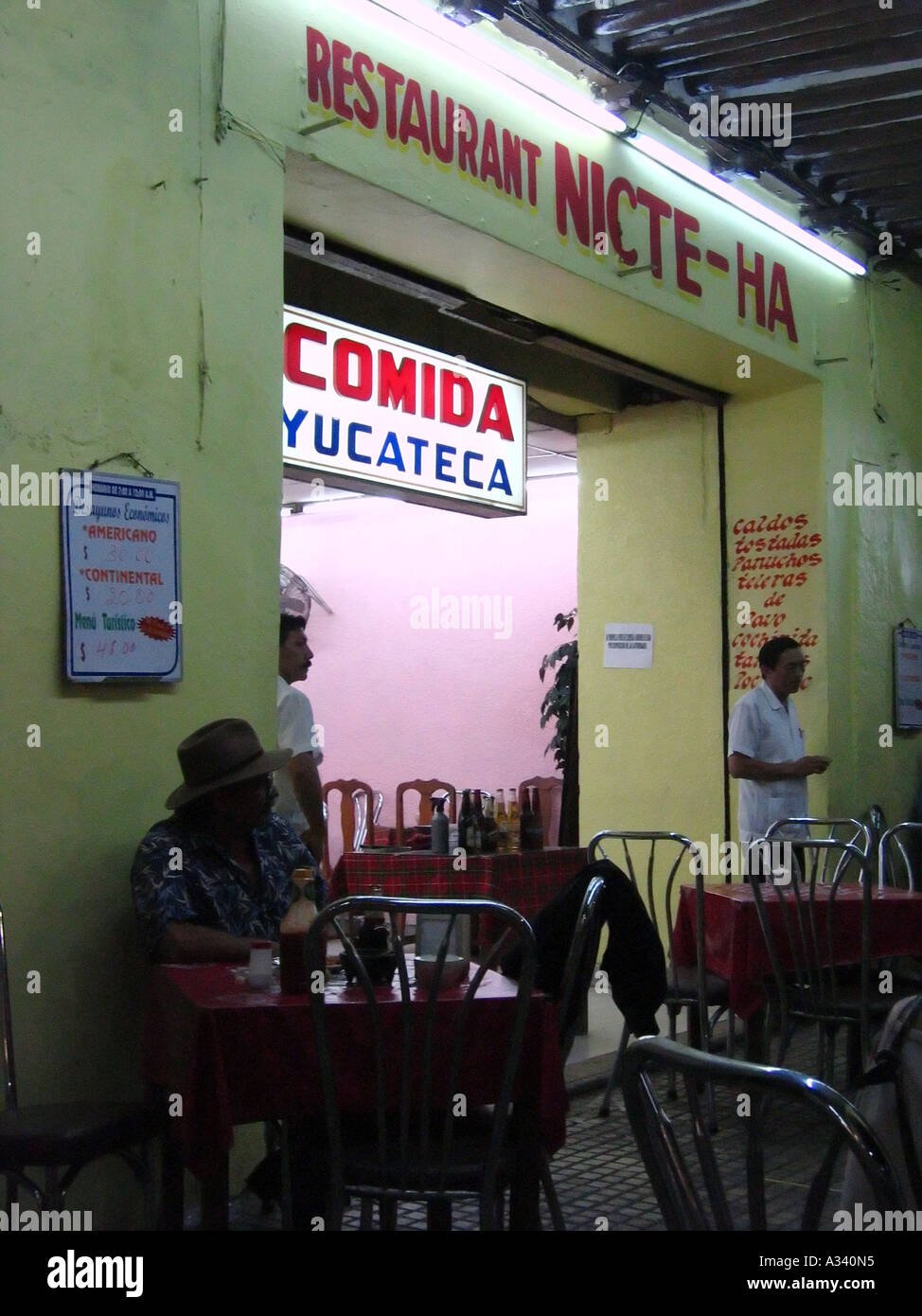 restaurant, Merida, Yucatan, Mexico Stock Photo - Alamy