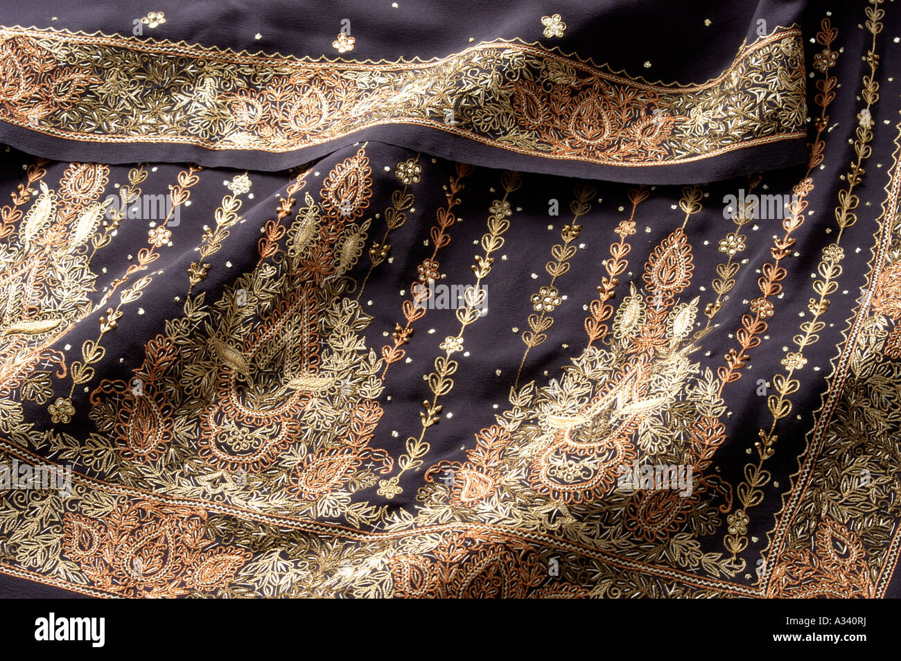 HAND WORKED SAREE Stock Photo - Alamy