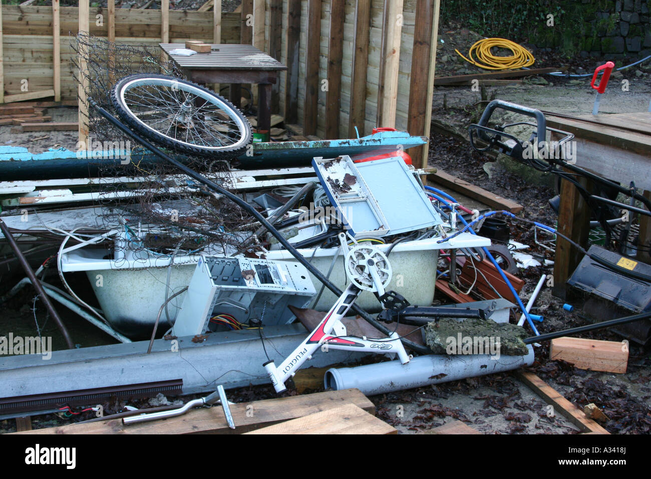 Bike in junk yard hi-res stock photography and images - Alamy