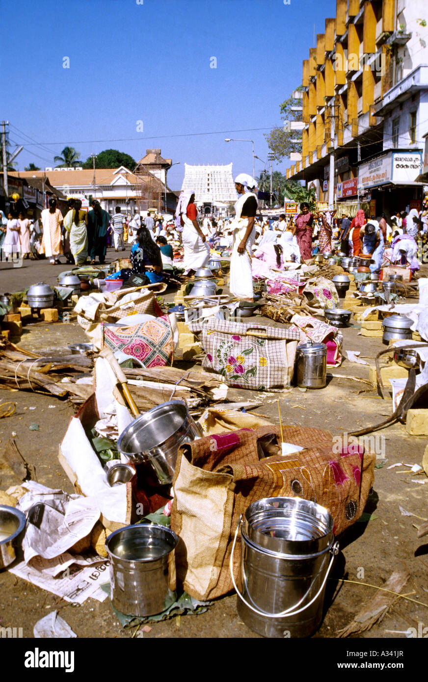 ATTUKAL PONGALA IN TRIVANDRUM KERALA Stock Photo - Alamy