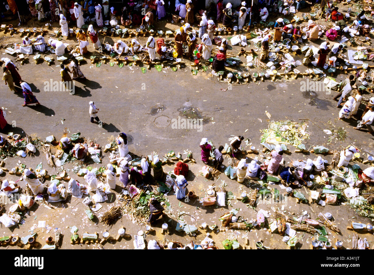 ATTUKAL PONGALA IN TRIVANDRUM KERALA Stock Photo - Alamy