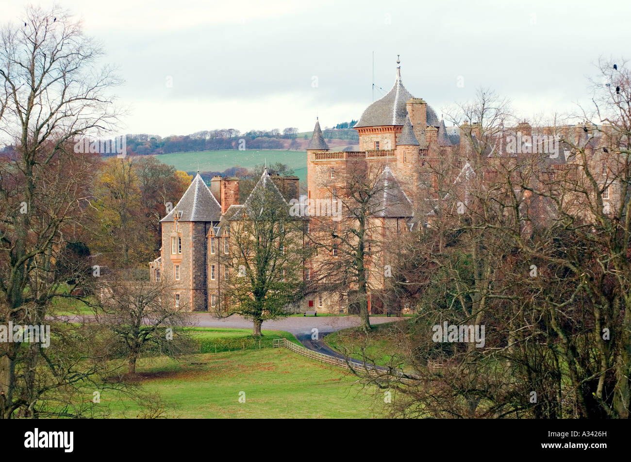 Thirlestane Castle, ancient seat of the Earls and Dukes of Lauderdale ...