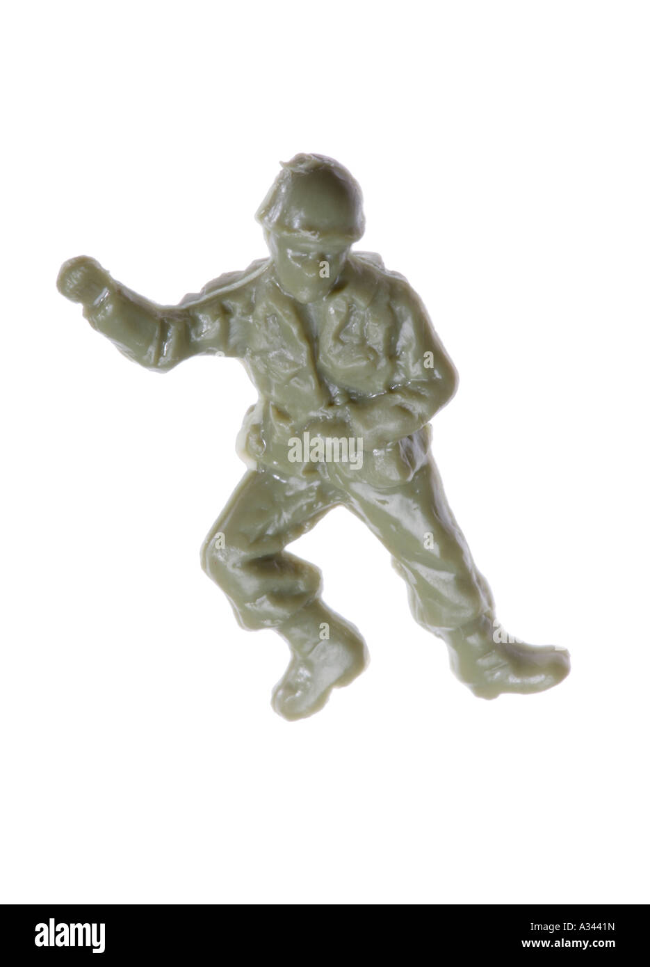 Miniature toy soldier lying down wounded Stock Photo - Alamy