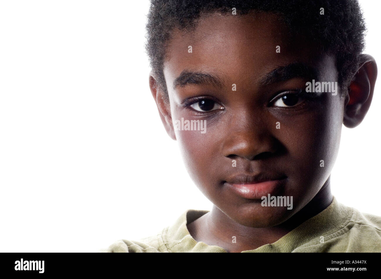 portrait of young African American boy Stock Photo - Alamy