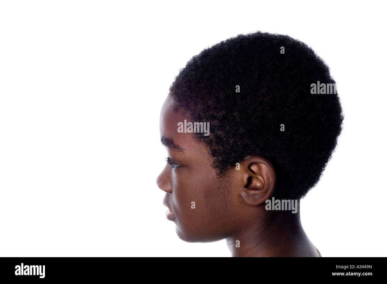 Side view of a young boy s head Stock Photo - Alamy