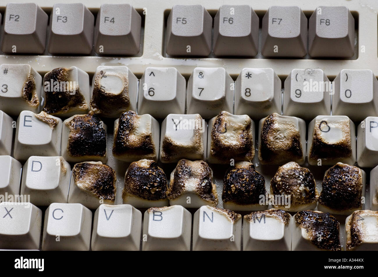 Burnt keyboard hi-res stock photography and images - Alamy