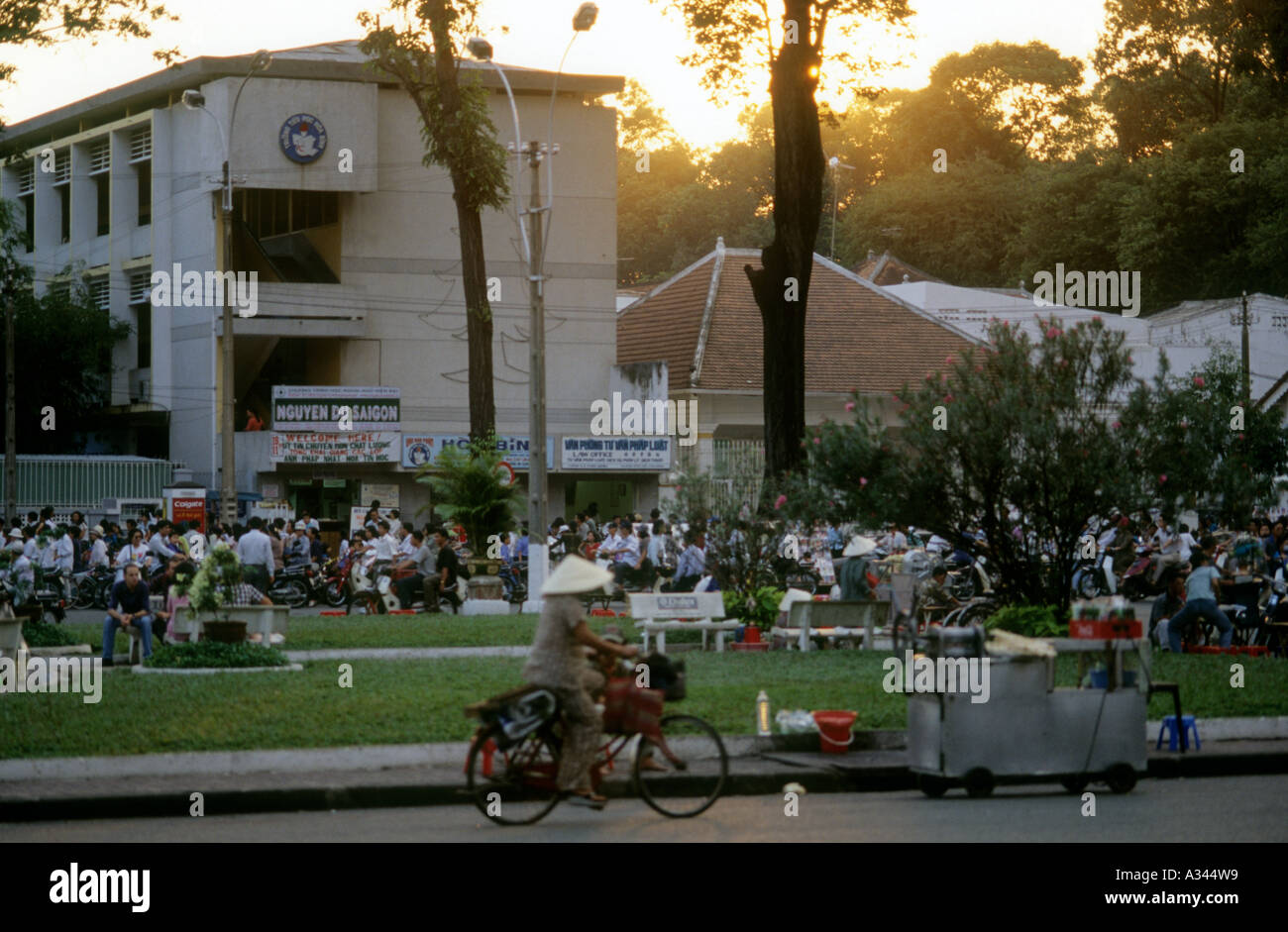 A very busy morning in Saigon, Vietnam Stock Photo - Alamy