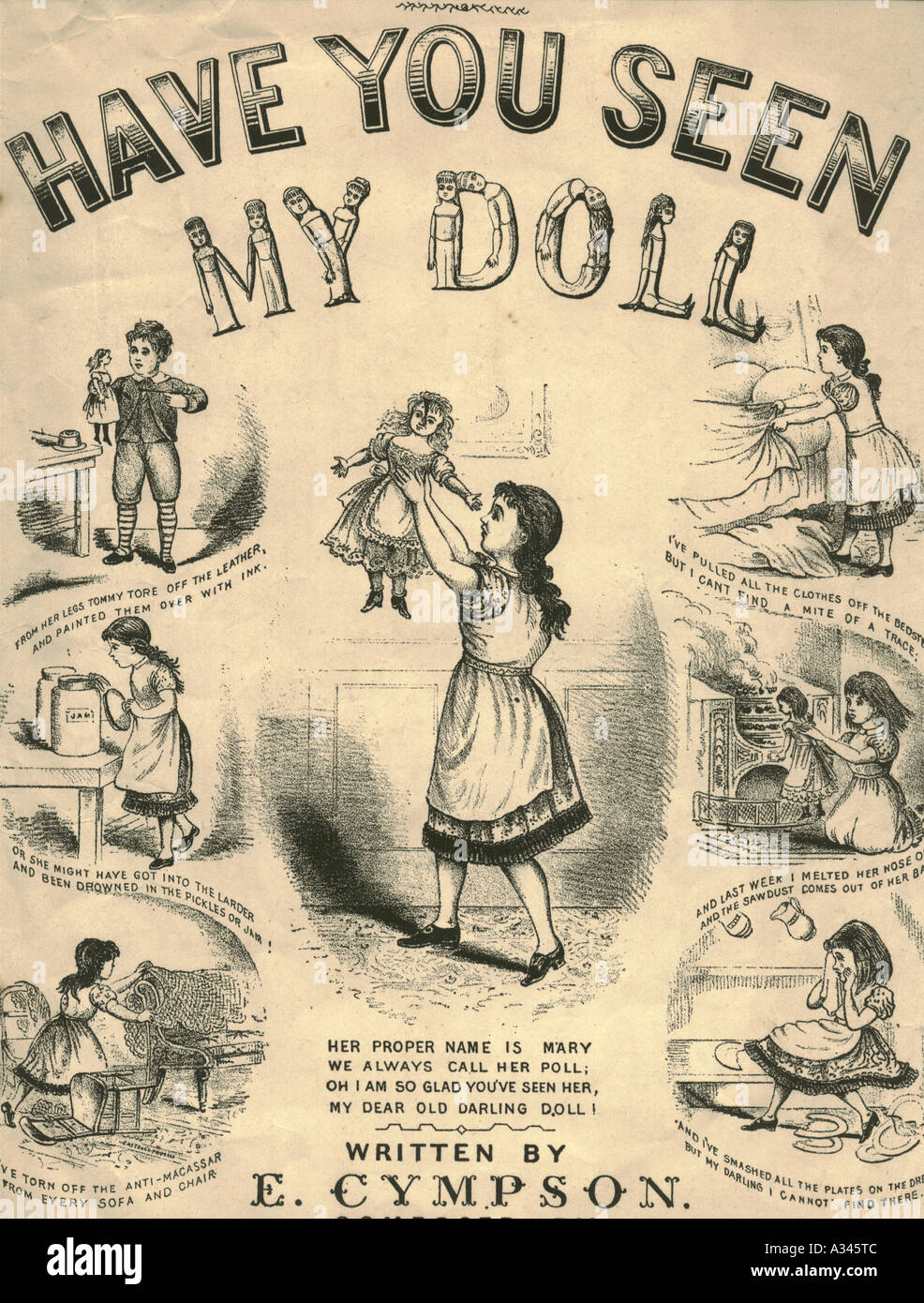 1880 sheet music hi-res stock photography and images - Alamy