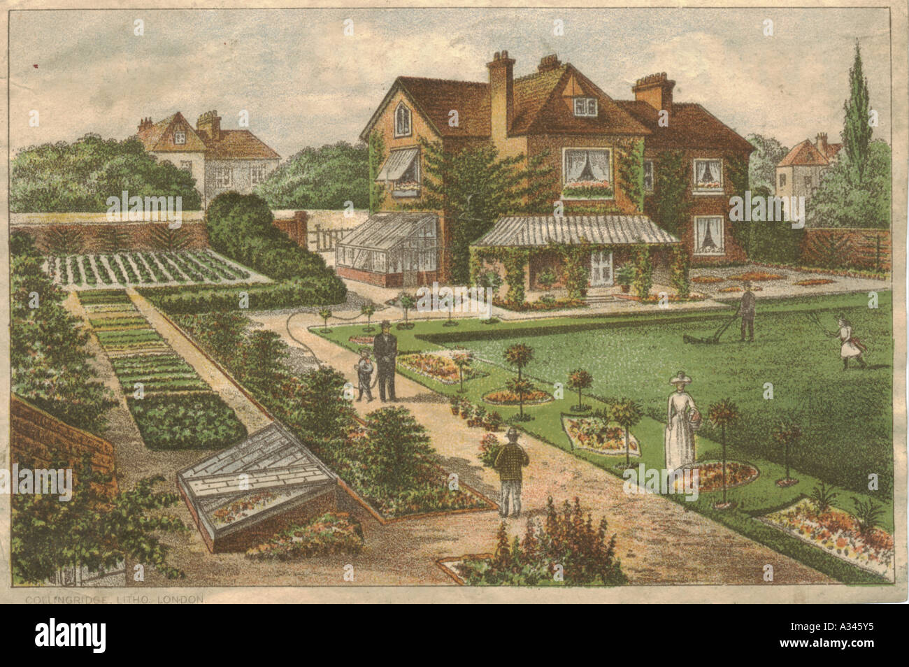 Gardening Victorian Greenhouse Summer High Resolution Stock Photography ...