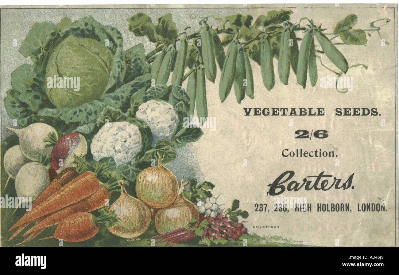 Victorian vegetables advert hi-res stock photography and images - Alamy