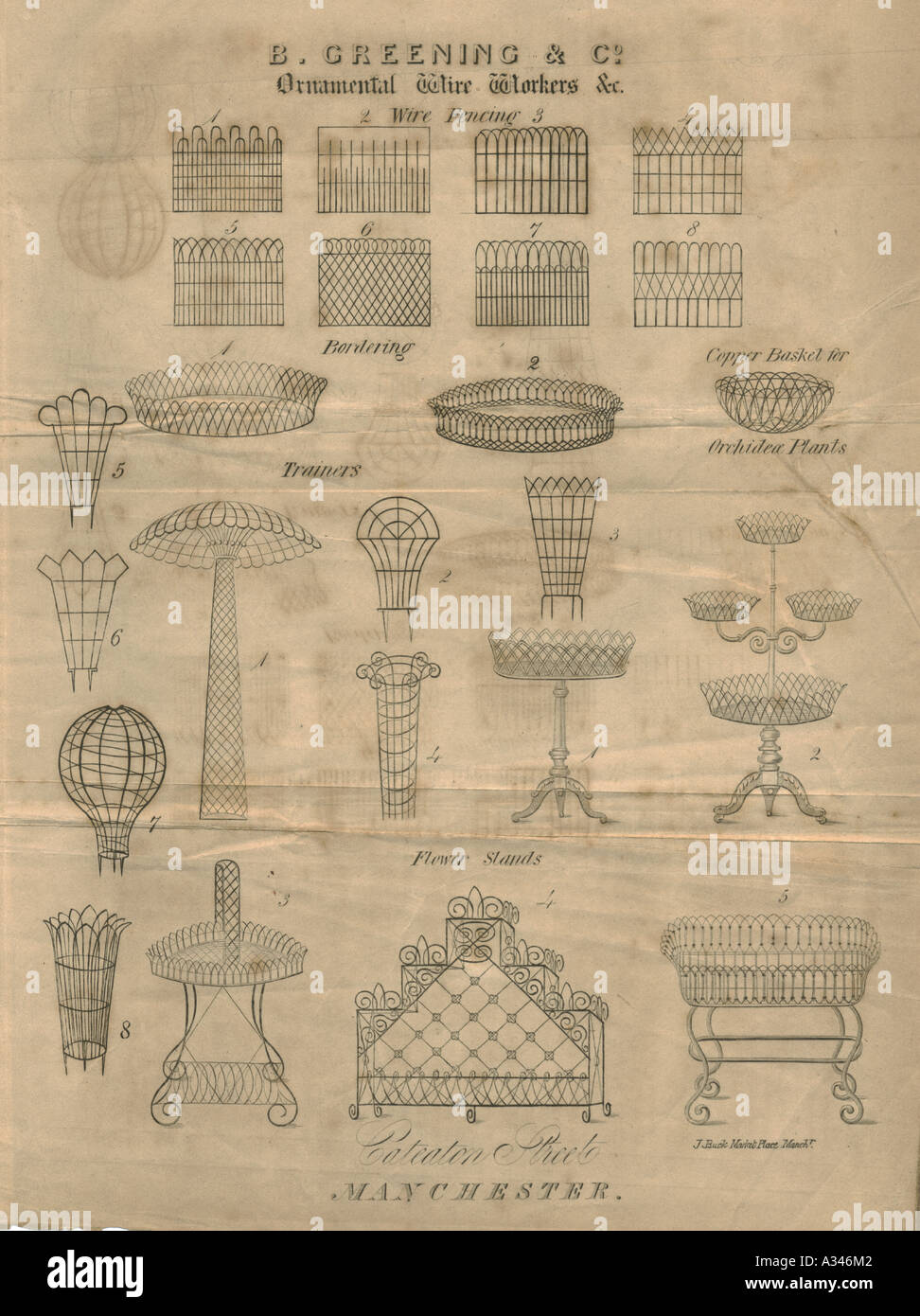 Wire garden 19th century hi-res stock photography and images - Alamy